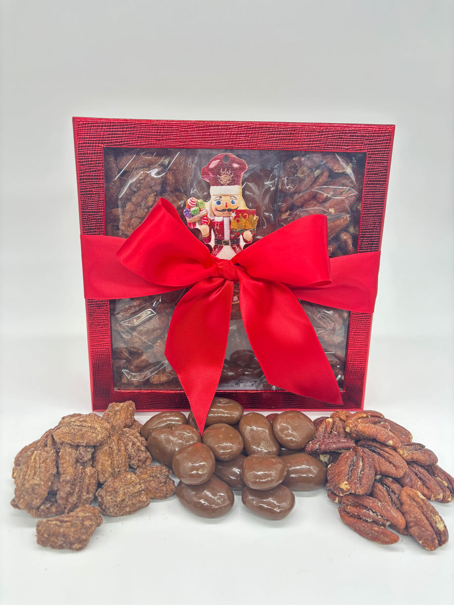 3 Variety Christmas Box of Pecans | Pecan Gift Boxes Schulenburg ...