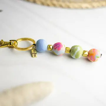 Keychain with 4 Colorful balls – Potter Country Store
